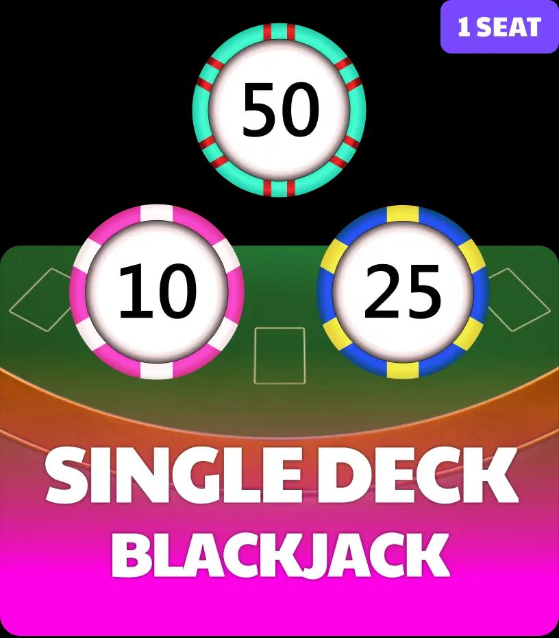 1 Seat Single Deck Blackjack Game | Play Online for Real Money